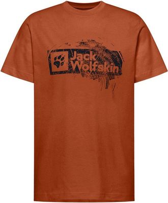 Jack Wolfskin T-Shirt Brand T M mit Logo-Print auf der Vorderseite