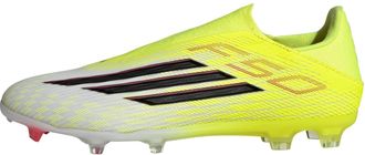 adidas Unisex F50 League Laceless Firm Ground/Multi Ground Football Boots, Team solar Yellow 2/core Black/Lucid red, 44 2/3 EU