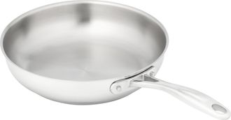 Stellar Profile Unbeschichtete Edelstahlpfanne - 24 cm, Langlebige Bratpfanne Induktion f&uuml;r den T&auml;glichen Gebrauch, Ofen- und Sp&uuml;lmaschinenfest