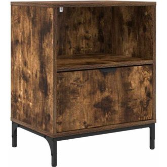 vidaXL Nachttisch R&auml;uchereiche 49 x 36 x 61 cm Holzwerkstoff vidaXL