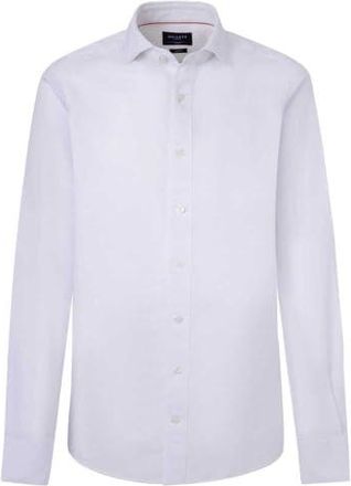 Hackett Melange Cotton Linen Chemise, Blanc (White), M Homme