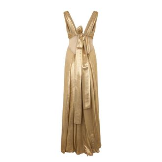 Alberta Ferretti Seidenorganza-Kleid - - Dresses - Damen - Gelb - S