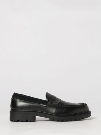 Barbour Mocassins penny Croxton en cuir avec plateau relev&eacute;