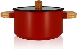 Ogo Living Faitout ECTOR 24cm en aluminium et revêtement céramique paprika - 7930286