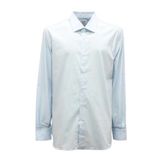 Mazzarelli B90/5 4003 Camicia Slim Stretch Shirt - - Shirts - Herren - Blau - 4XL