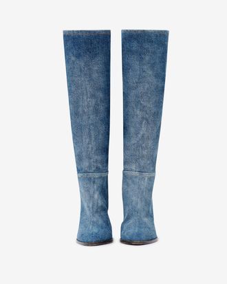 Isabel Marant Bottes Ririo - Femme - Bleu D&eacute;lav&eacute; - Taille 36 - Isabel Marant