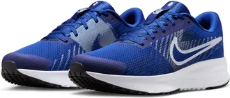 Nike Laufschuh NIKE Run Defy, Herren, Gr. 42,5, wei&szlig; (deep royal blau, wei&szlig;, world indigo, schwarz), Synthetik, Textil, Schuhe Laufschuh, Topseller