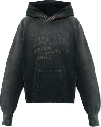 Maison Margiela Femme, Sweatshirts et sweats &agrave; capuche, Gris, Taille: 36 FR SweaT-shirt Brod&eacute;