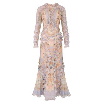 Zimmermann Rebellion Ruffled Maxi Kleid - - Dresses - Damen - Mehrfarbig - M