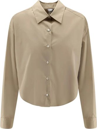 Aspesi Femme, Blouses et Chemises, Beige, Taille: 38 FR Cotton Shirt