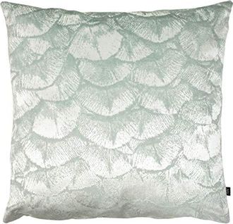 Ashley Wilde Jaden Feder gefülltes Kissen, Baumwolle, Grün, 50 x 50cm