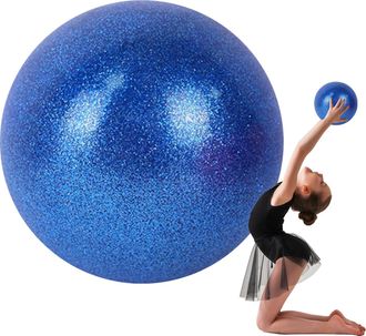 Generic Yoga-Ball, 15 cm, Pilates-Gymnasticsball f&uuml;r Stabilit&auml;t, f&uuml;r Mittelkrafttraining, Pilates-Training, Glitzer-Zubeh&ouml;r f&uuml;r Frauen, M&auml;dchen-Training