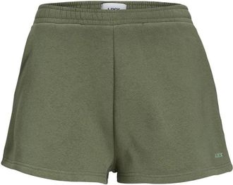 Jack & Jones Damen Jxabbie Hw RLX Every Brush Sn Shorts, Four Leaf Clover/Print:Loden Frost Jjxx Logo, L EU