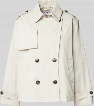 Jake*s Casual Trenchcoat mit Leistentaschen