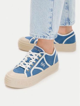 Guess Sneakers aus Stoff FLPISS FAL12 Blau