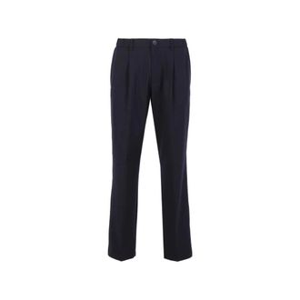 Herno Hose aus leichtem- elastischem Wollmischgewebe - - Trousers - Herren - Blau - S