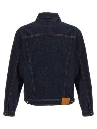 Casablanca Mens Blue Cotton Denim Jacket Clothing
