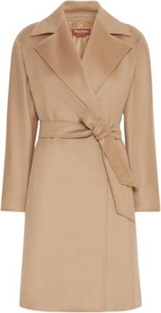 Max Mara Cappotto midi a vestaglia - Femme - Manteaux - Beige - Taille: 38 FR
