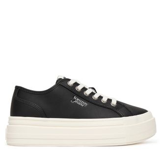 Tommy Jeans Sneakers Tommy Jeans Tjw Flatform Sneaker Ltr EN0EN02964 Schwarz