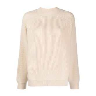 Seventy Femme, Pulls, Beige, Taille: 42 FR Pull en maille à col rond