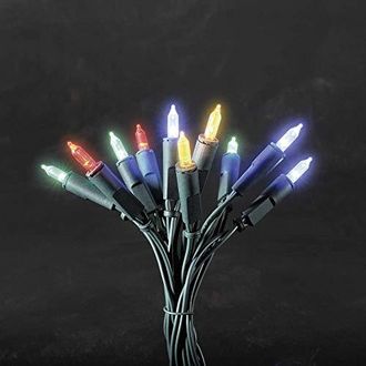 Konstsmide 6302-500 LED Minilichterkette / f&uuml;r Innen (IP20) 230V Innen / 35 bunte Dioden / gr&uuml;nes Kabel