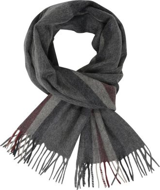Tom Rusborg Kaschmirschal mit Karomuster in