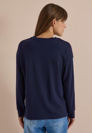 Cecil Sweatshirt mit Tape Detail am &Auml;rmel