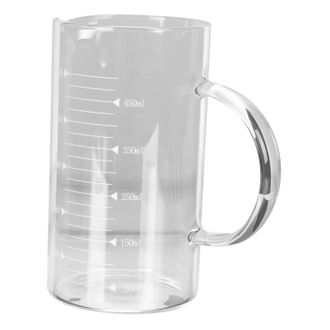 Cabilock Ciieeo Hitzebest&auml;ndiger Glas Messbecher 500ml Mit Skala Bruchsicherer Milch Und Trinkbecher F&uuml;r K&uuml;che Und Haushalt Multifunktionaler Getr&auml;nkebecher Oh