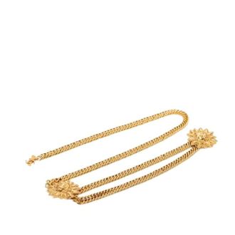 Chanel Ceinture en m&eacute;tal Pre-owned - Femme - Pre-owned - Jaune - Taille: ONE Size