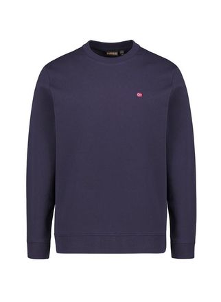 Napapijri Herren Sweatshirt blau Baumwolle unifarben