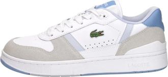Lacoste Femme, Chaussures, Blanc, Taille: 41 EU T Clip Baskets Laag