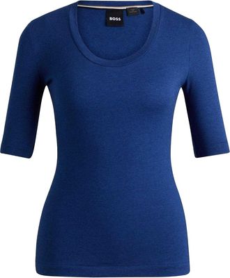 HUGO BOSS Effilie2 Oberteil f&uuml;r Damen, 3/4 &Auml;rmel (Blau)