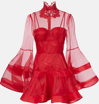 Zimmermann Minikleid Rebellion aus Seide