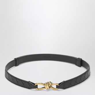 Bottega Veneta Andiamo-G&uuml;rtel Fondente in Intrecciato
