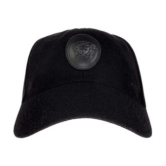 Versace Casquette de baseball en cachemire et laine - unisex - Accessoires - Noir - Taille: 60 CM