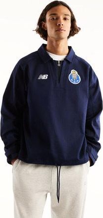 New Balance FC Porto Unisex New Balance Era Drill Top in Blau, Polyester, Gr&ouml;&szlig;e XL