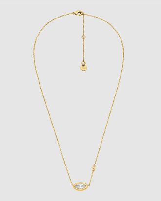 Michael Kors Marquise-Halskette mit Anh&auml;nger in Gold