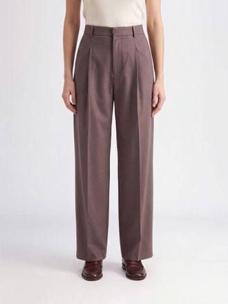 N&deg;21 Wide-Leg-Hose mit hohem Bund aus Wollmischung