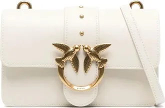 Pinko Pinko, Femme, Sacs, Blanc, Taille: ONE Size Love One Mini Sac Bandoulière