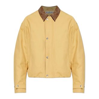 Acne Studios Homme, Vestes, Beige, Taille: S Double Cotton Satin Jacket
