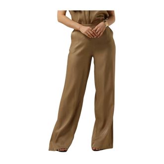 Aaiko Schimmernde Hose mit weitem Bein - - Trousers - Damen - Gr&uuml;n - XL