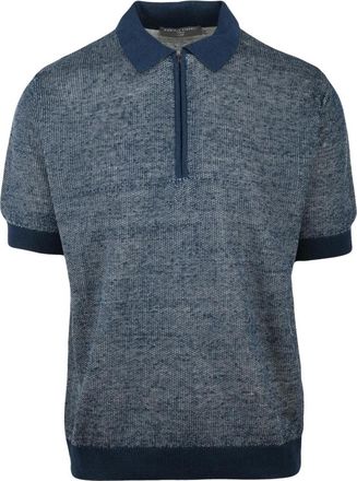 Daniele Fiesoli Homme, Tops, Bleu, Taille: S Polo en maille