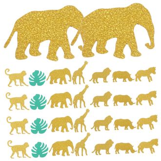 SOLUSTRE 200 St&uuml;ck Tierform Konfetti Partydeko f&uuml;r Babyparty und Geburtstag Leichtes Selbstgemacht Konfetti aus Papier Dekorative Streudeko f&uuml;r Partys und Zuha