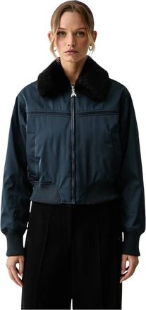 Patrizia Pepe Blouson Bomber - Femme - Vestes - Bleu - Taille: 40 FR