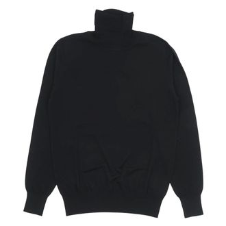 Aspesi Homme, Pulls, Noir, Taille: XL Pull Col Roul&eacute; en Laine M&eacute;rinos
