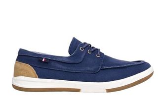 Kor&ouml;shi Chaussures de sport en tissu avec d&eacute;tails type daim, daim sur la partie arri&egrave;re pour homme, bleu, 40 EU