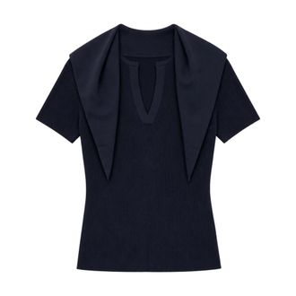 Max Mara V-Ausschnitt Strickware - - Knitwear - Damen - Blau - L