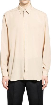 Lardini Homme, Chemises, Beige, Taille: 2XL Chemise en lin et Tencel