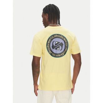 Quiksilver T-Shirt Circle Back Ss EQYZT08054 Gelb Regular Fit
