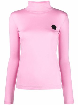 Viktor & Rolf haut &agrave; logo Signature poitrine - Rose
